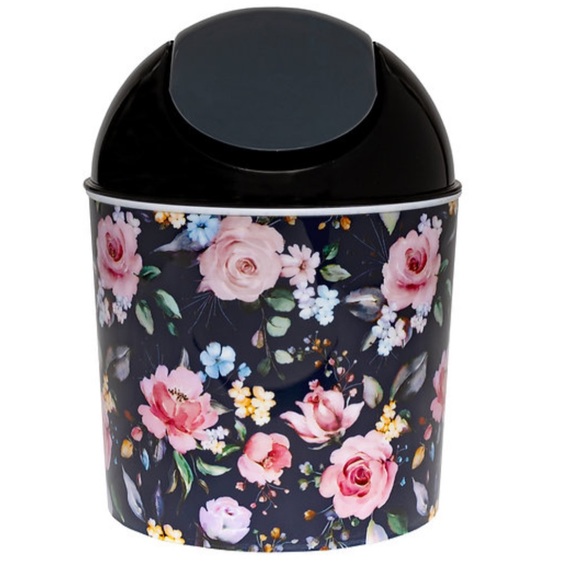 Other | New Kolorae Mini Waste Can Navy Floral | Poshmark